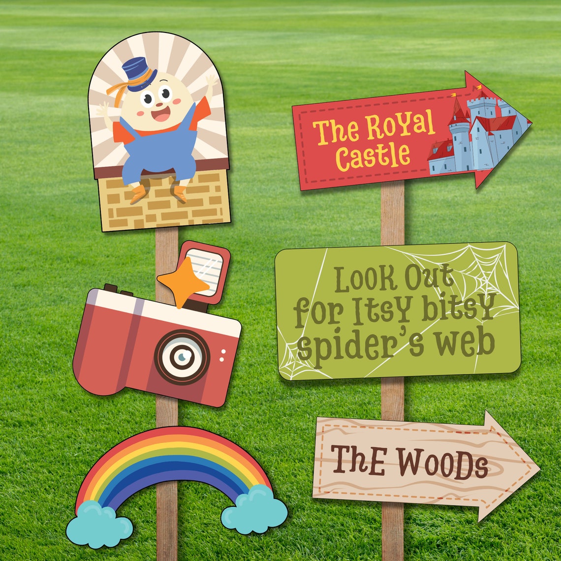 Nursery Rhyme Storybook Birthday Party Signs/ Storybook Party - Etsy