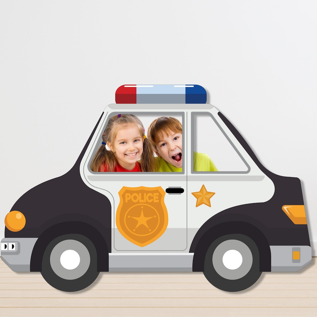 Police Car Photo Booth Props Printable/ Police Party Photo Props ...