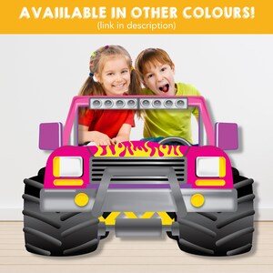 Monster Jam Blue Monster Truck Photo Booth Frame Printable - Instant ...