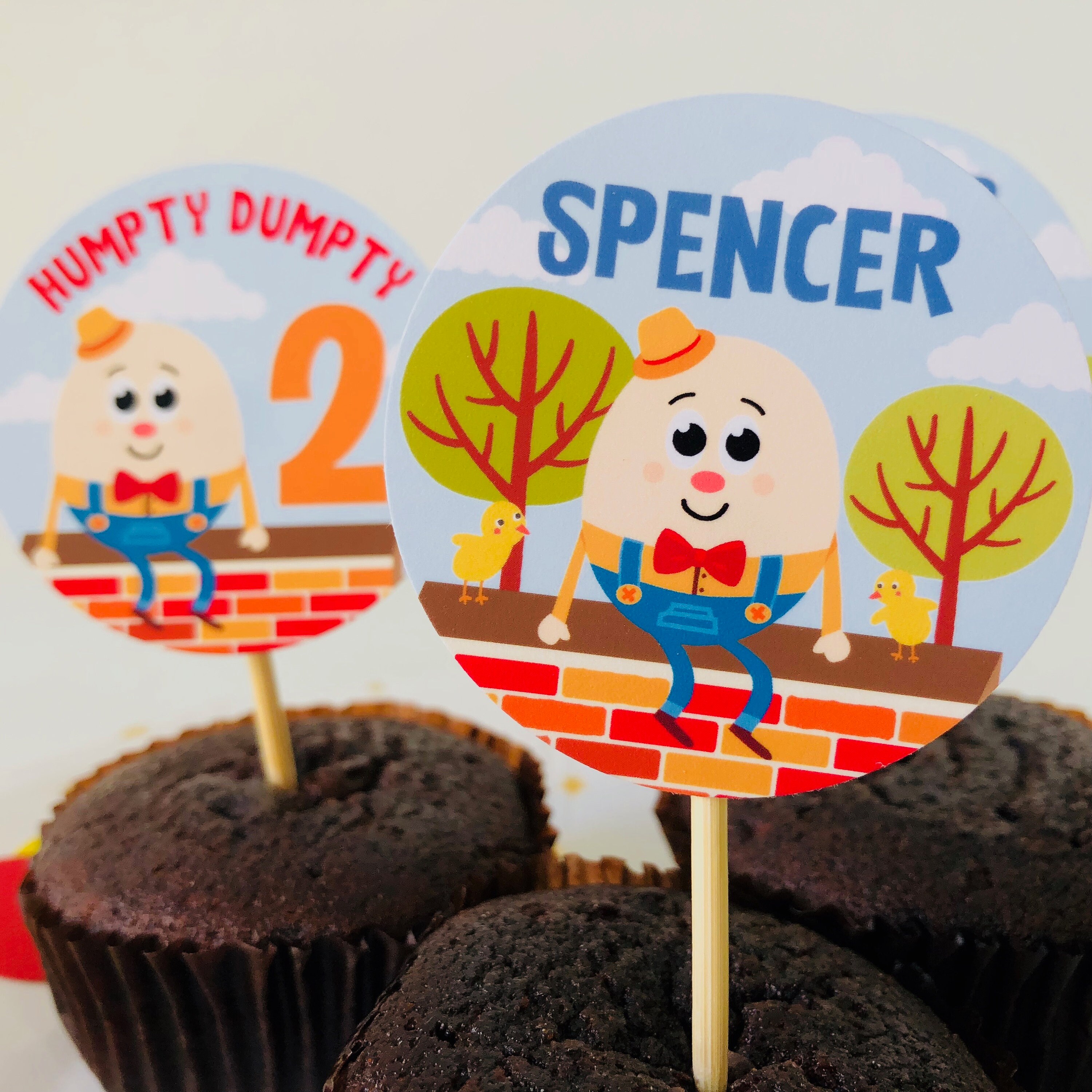 Humpty Dumpty Party Cupcake Topper/ Humpty Dumpty Nursery Rhymes ...