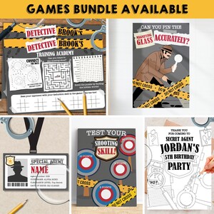 Mystery Party Photo Props Printable | Detective Training Academy ...