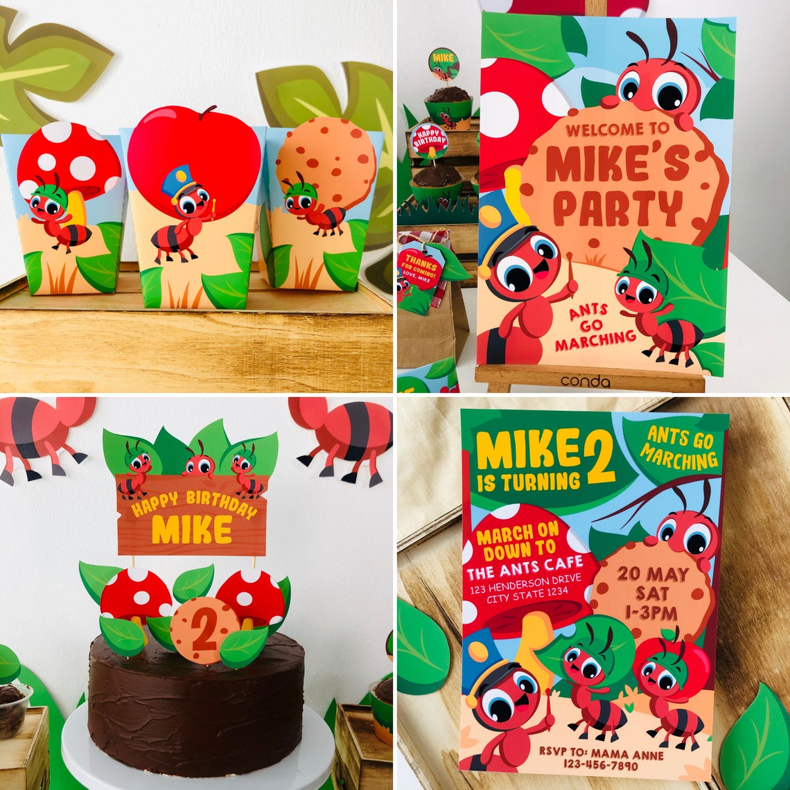 Ants Go Marching Party Decorations Editable Printable Kit/ - Etsy