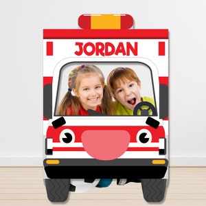 Ambulance Photo Booth Props EDITABLE Printable/ Hospital Party Photo ...