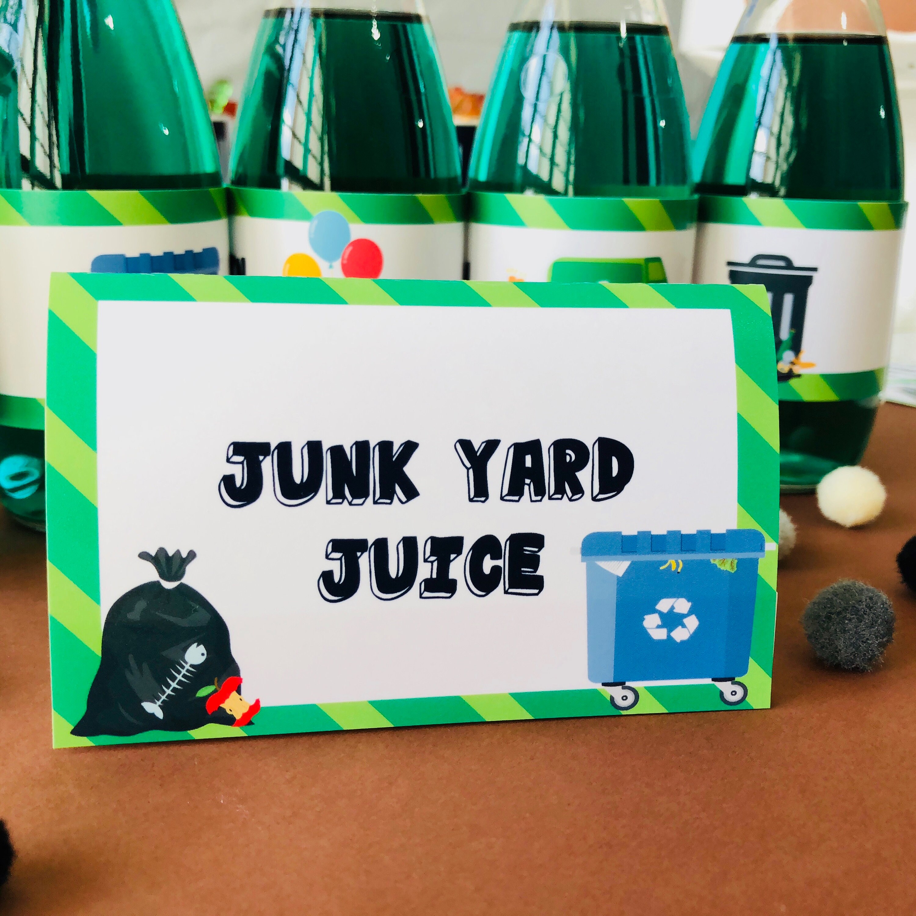 Garbage Truck Party Food Tent/ Waste Management Party Food | Etsy