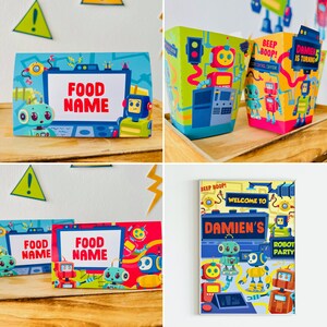 Robots Party Decorations EDITABLE Kit/ Robotics Science Lab Birthday ...