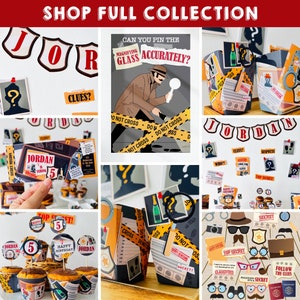 Mystery Party Photo Props Printable | Detective Training Academy ...