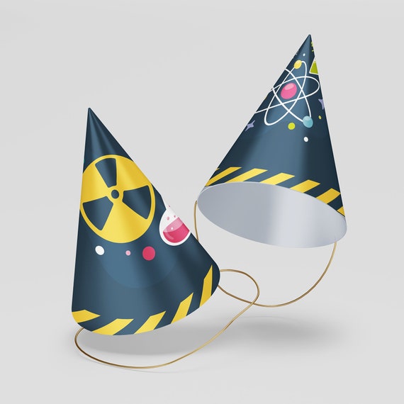 Mad Science Party Hat Templates/ Scientist Party Hat Science Lab Party ...
