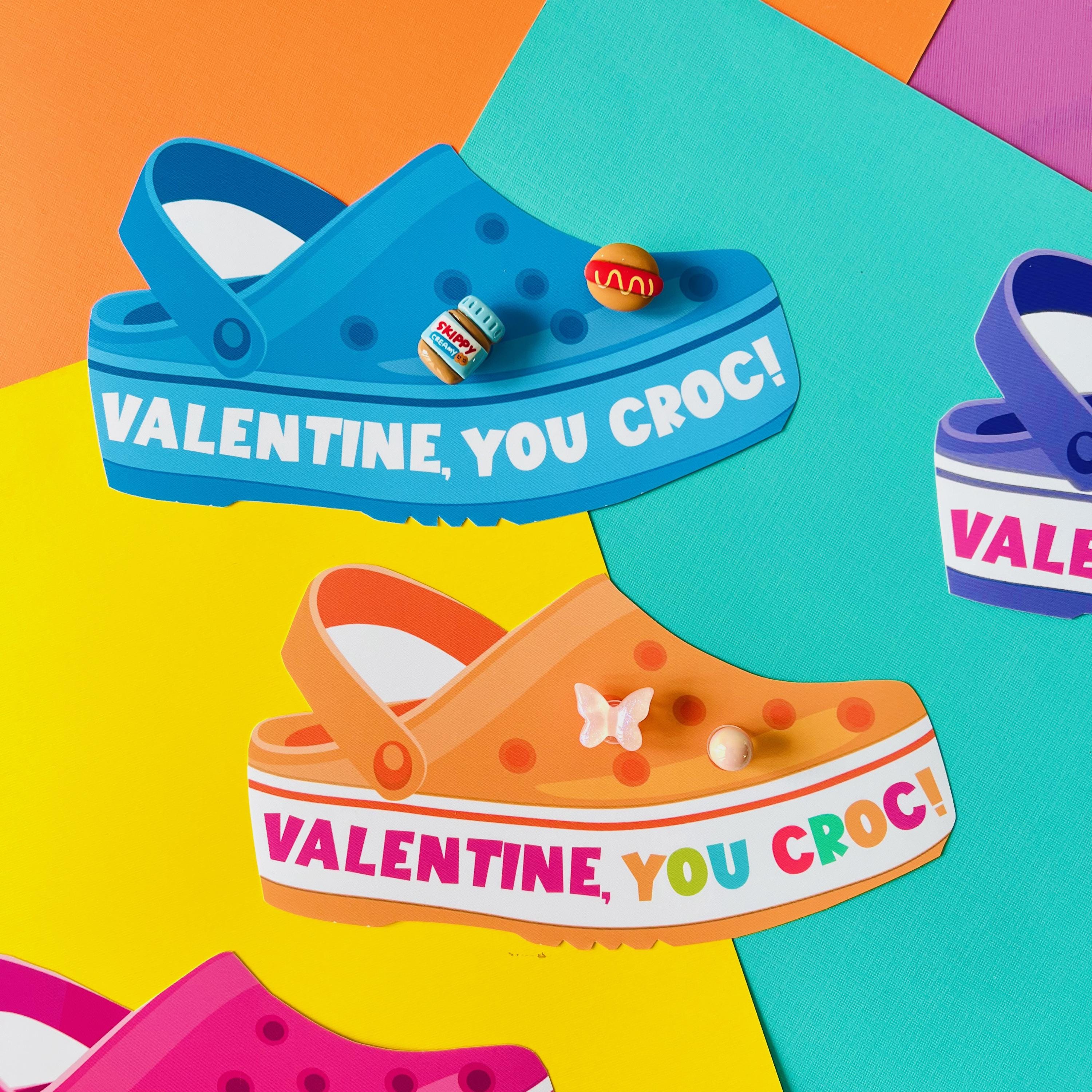 Crocs Jibbitz Valentine Cards Bundle Printable | Shoes Charms Holder ...