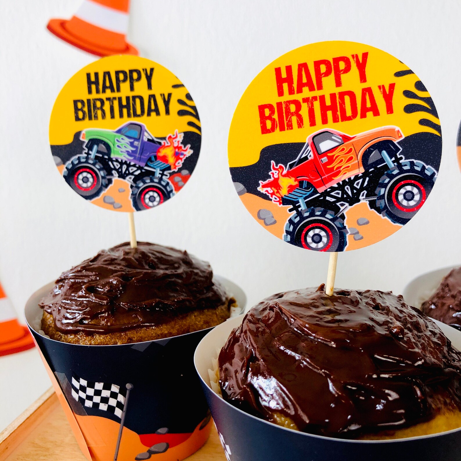 Monster Truck Party Cupcake Topper/ Monster Jam Cupcake | Etsy