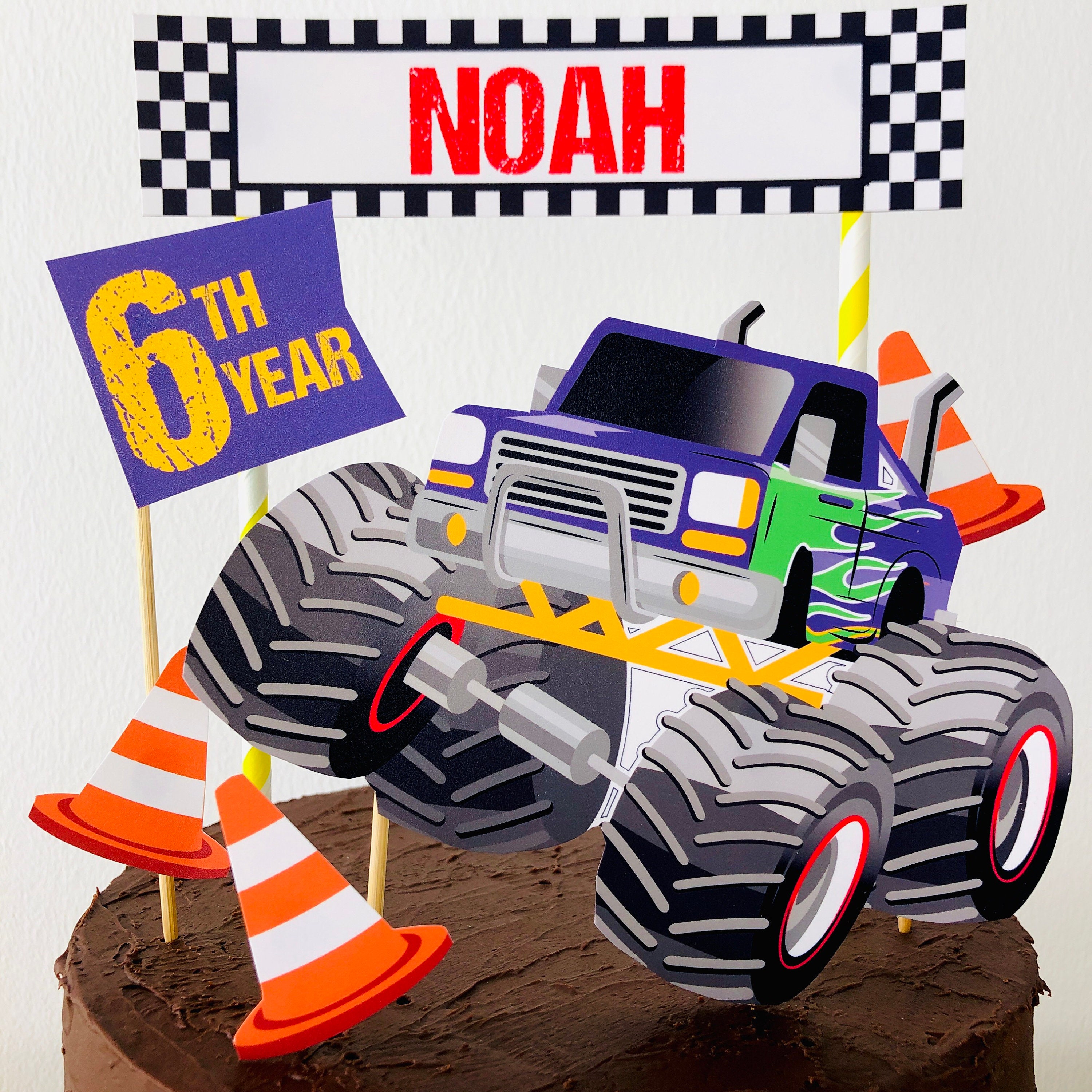 Monster Truck Cake Topper/ Monster Jam Cake Topper/ Monster | Etsy