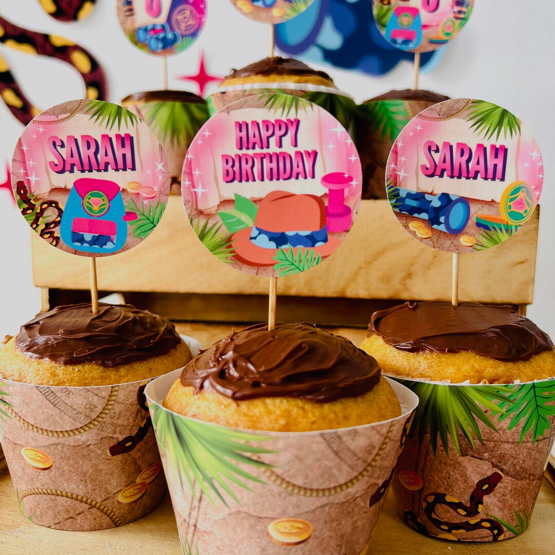 Indiana Jones Girl Party Cupcake Toppers Printable/ Ridley Jones ...