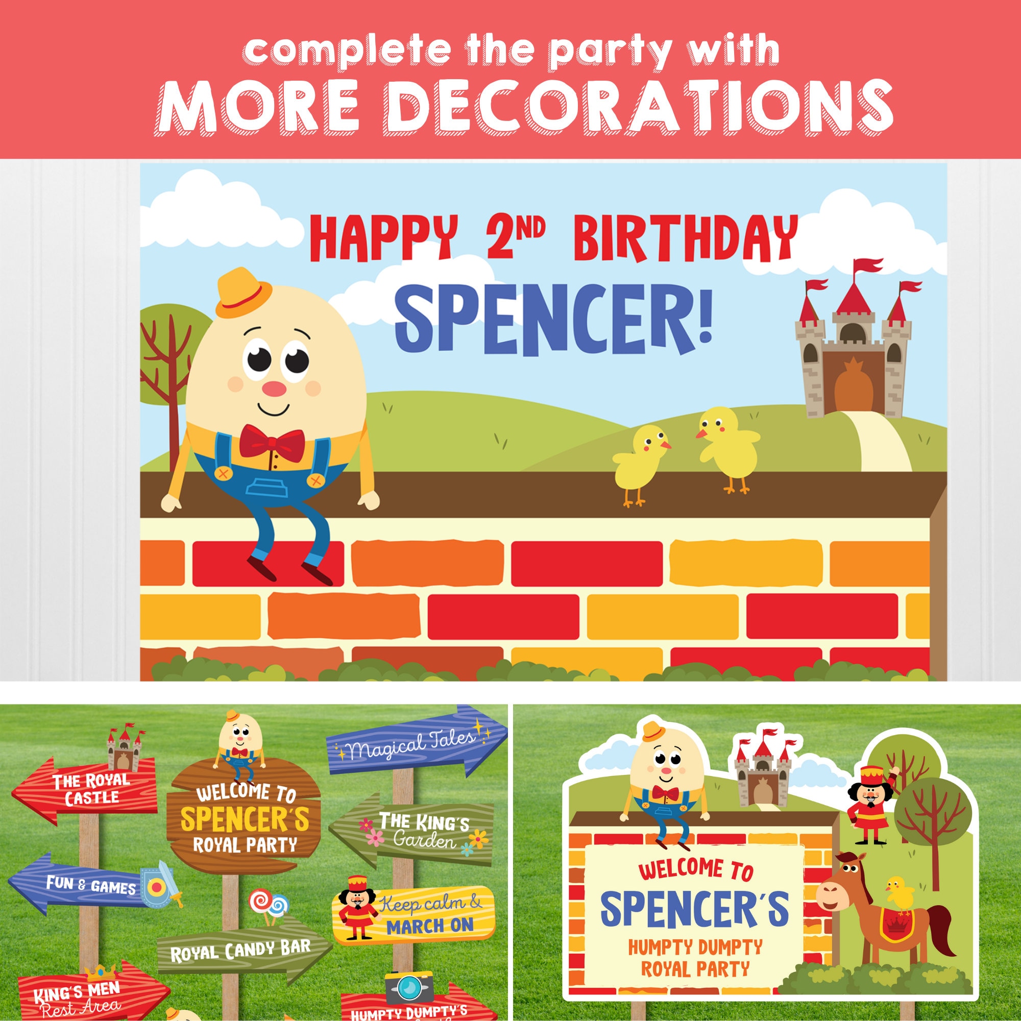 Humpty Dumpty Birthday Party Invitation/ Humpty Dumpty Nursery - Etsy