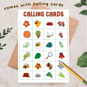 Bugs and Insects Birthday Bingo Game EDITABLE Printable | Outdoor Bug ...