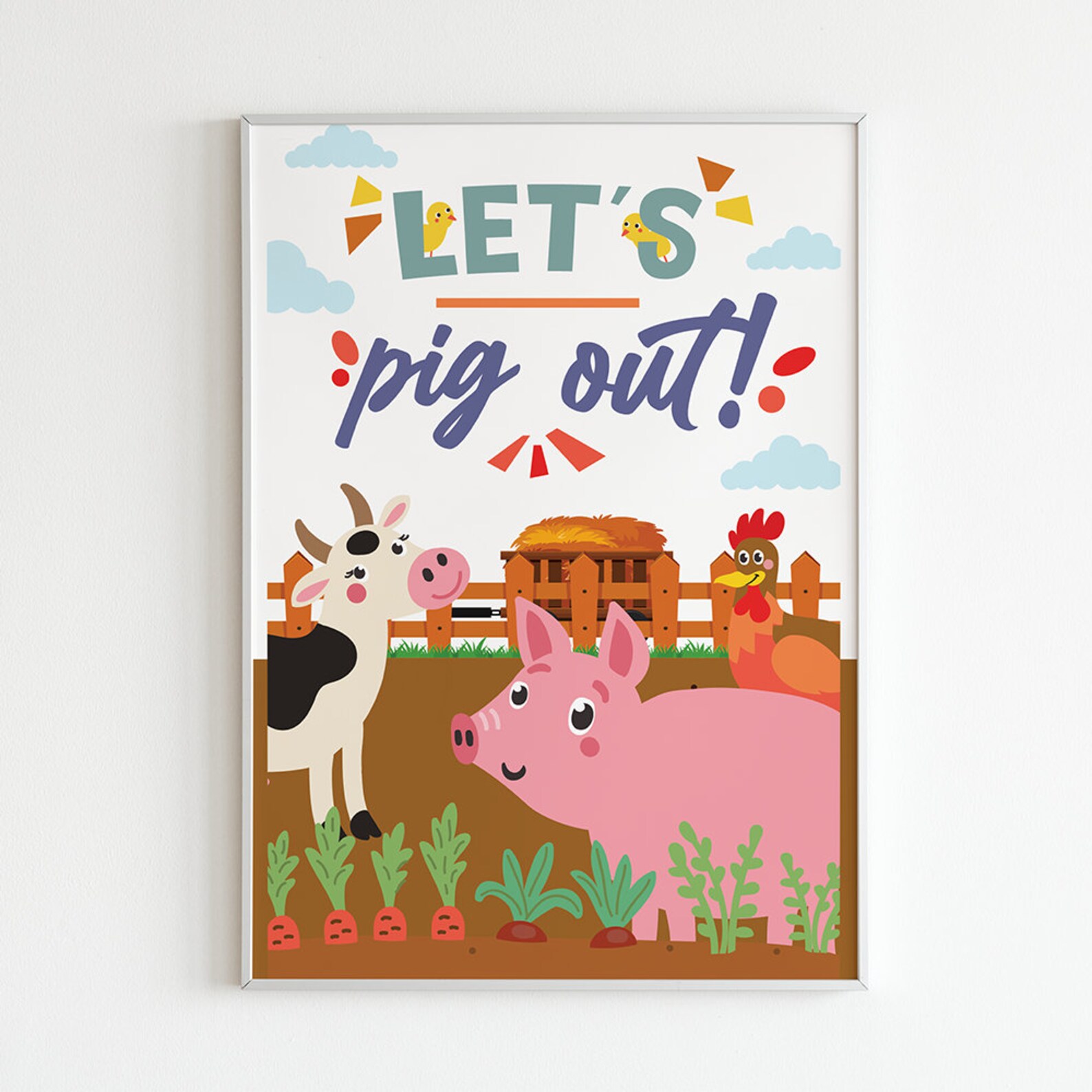 Old Macdonald Farm Party Signs Printable Set/ Animal Farm - Etsy