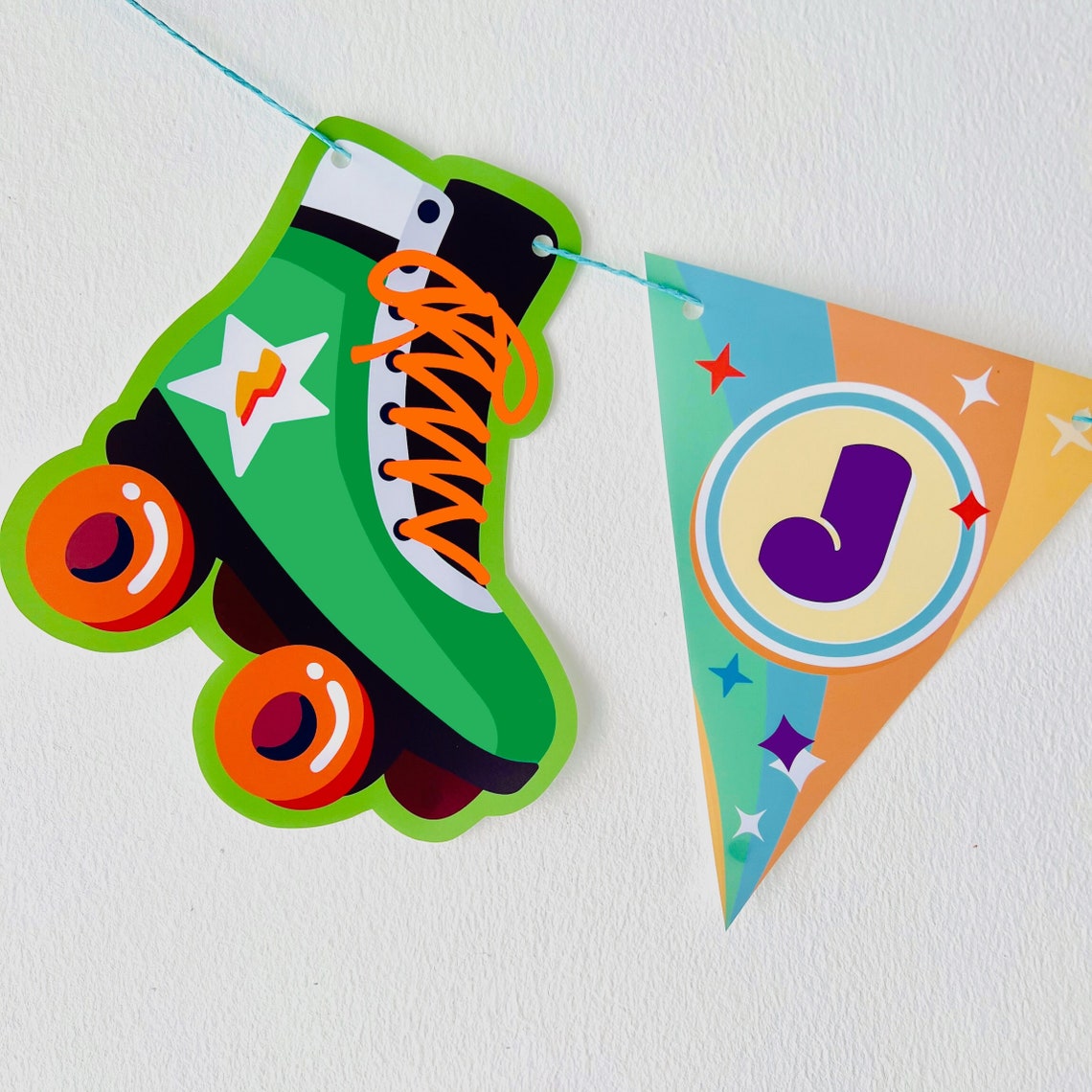 Roller Skating Party Birthday Banner EDITABLE Printable | Rollerblade ...