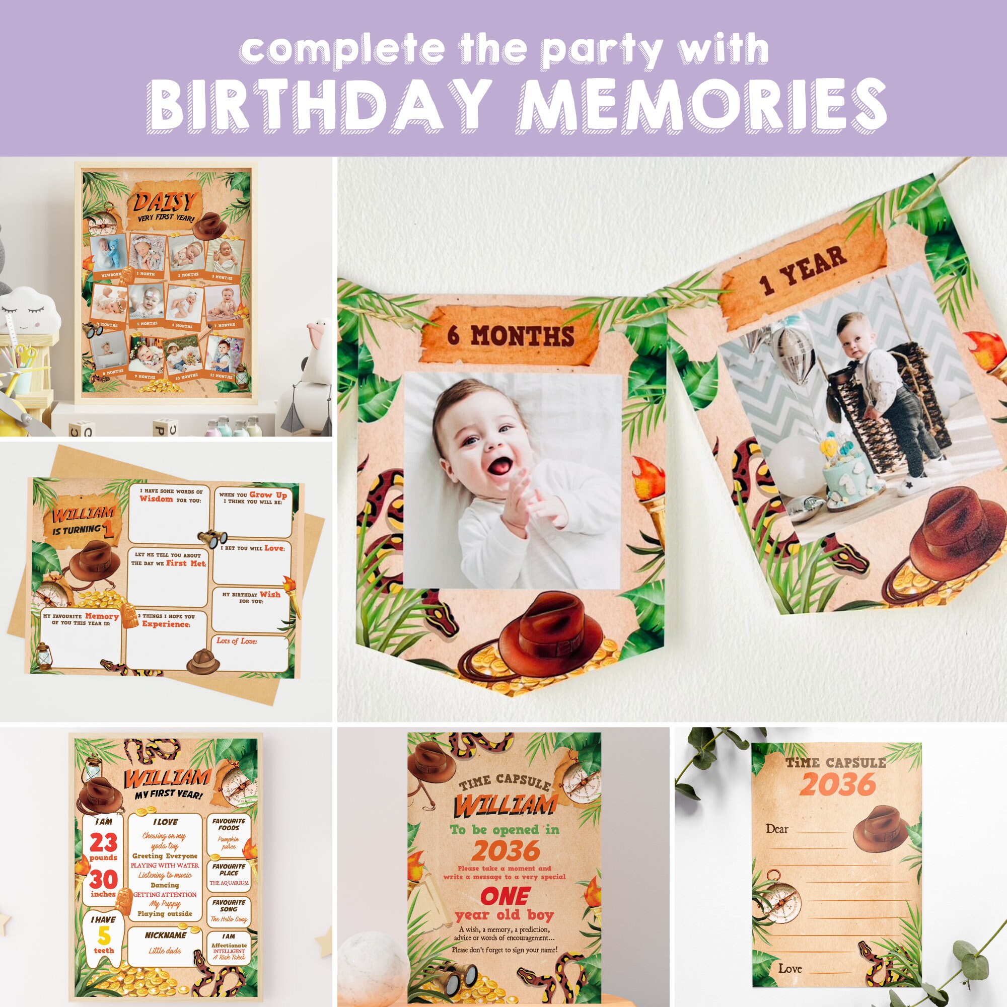 Indiana Jones Directional Party Signs/ Adventure Explorer Birthday ...