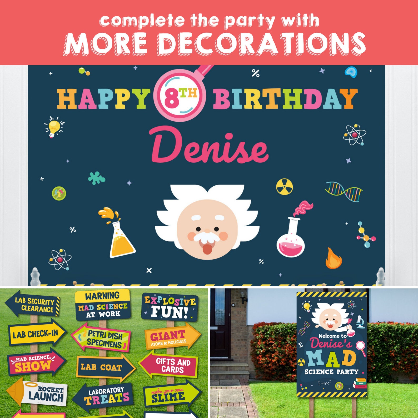 Science Party Photo Booth/ Scientist Photo Props/ Mad Science Party ...