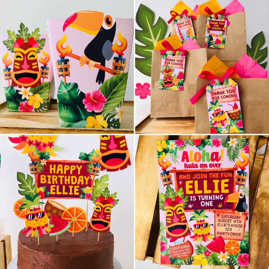 Luau Birthday Party/ Hawaiian Party/ Summer Tropical Party - Etsy