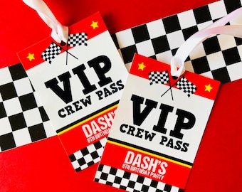 Race Car Vip Pass | Etsy