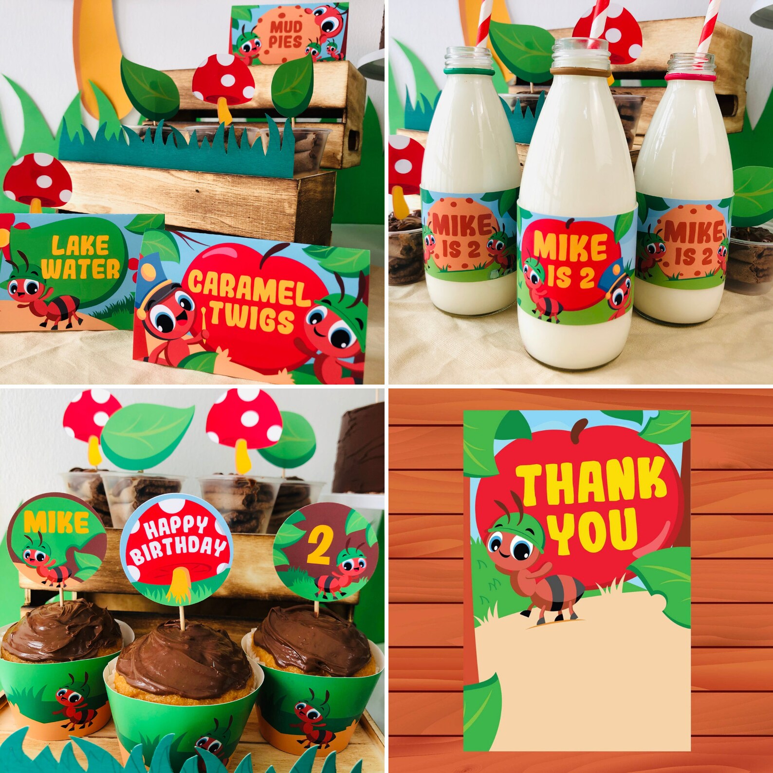 Ants Go Marching Party Decorations Editable Printable Kit/ - Etsy