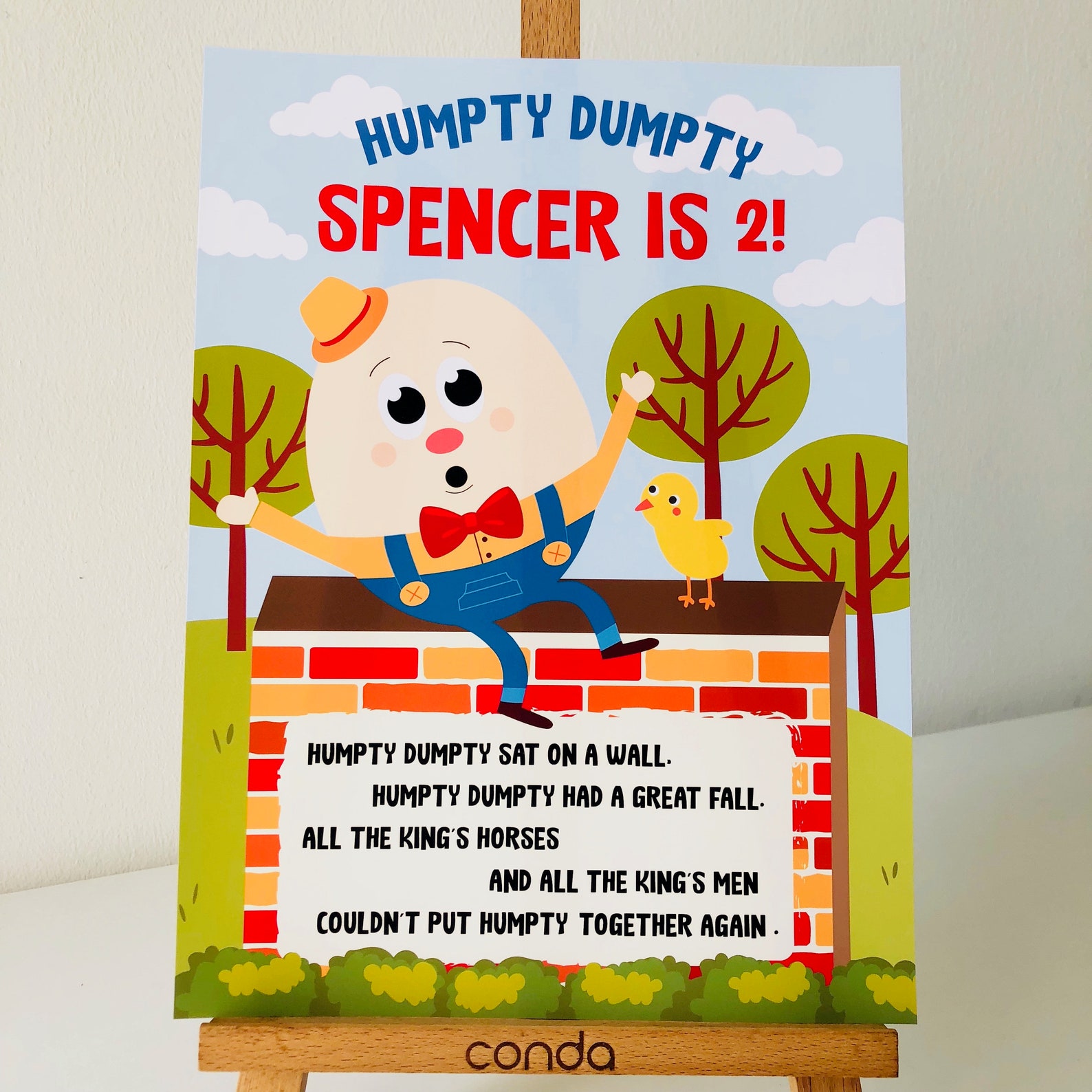 Humpty Dumpty Lyrics Poster Printable/ Humpty Dumpty Nursery | Etsy