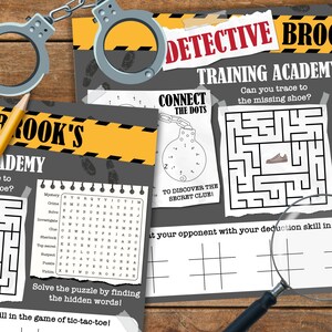 Detective Party Kids Birthday Coloring Page EDITABLE Printable | Spy ...