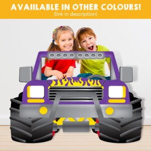 DIY Monster Truck Selfie Frame Photo Booth Printable, Instant Download ...