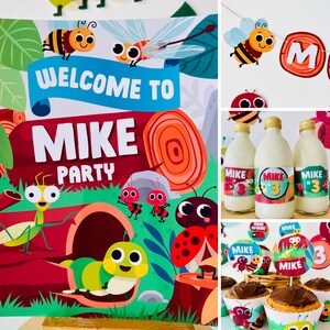 Bugs and Insects Party Decorations EDITABLE Printable Kit | Outdoor Bug ...