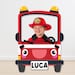 Fire Truck Photo Booth Props Frame EDITABLE Printable/ Fire Engine ...