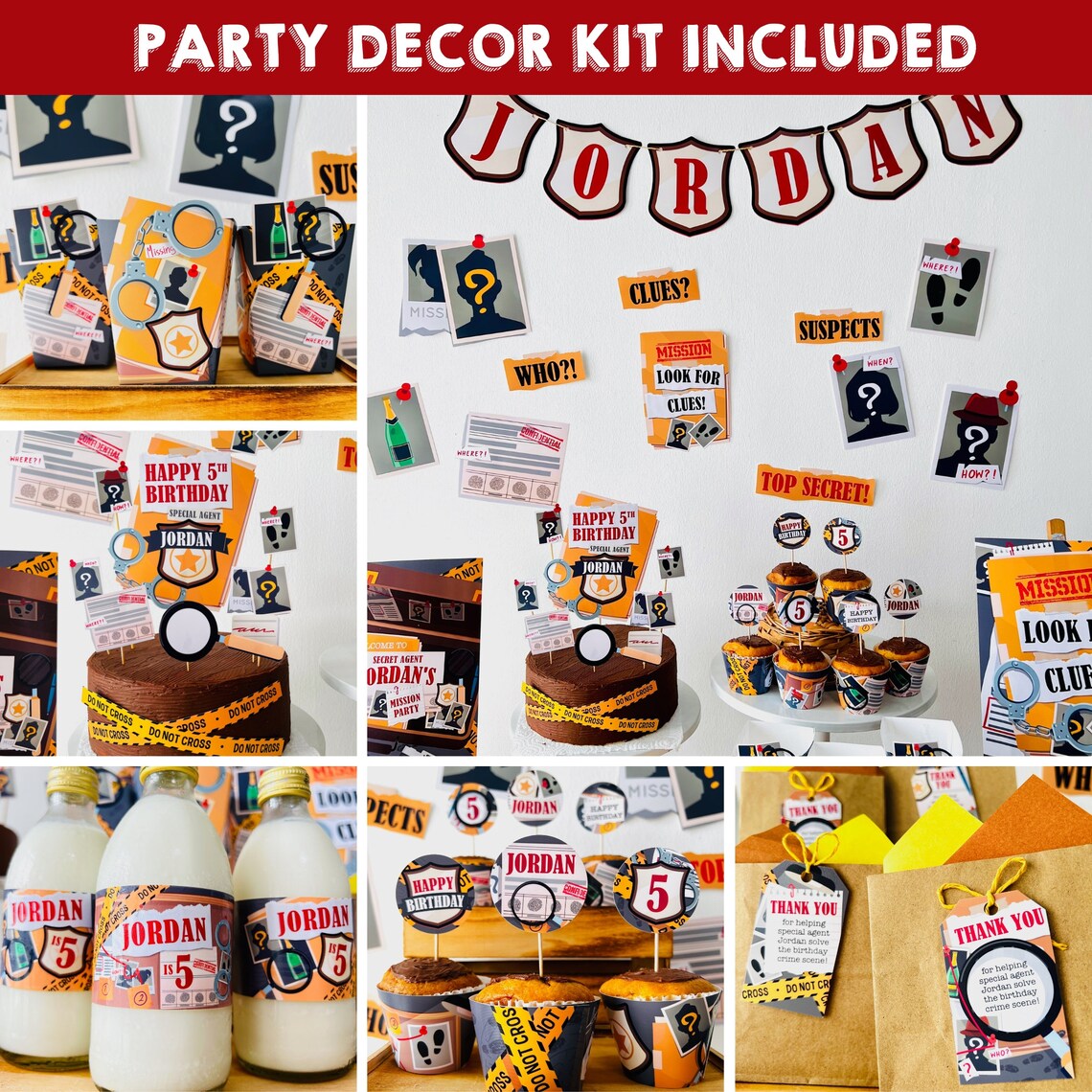 Printable Murder Mystery Party Kit, Secret Agent Detective Theme - Etsy