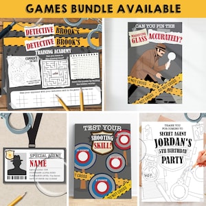 Detective Badge EDITABLE Printable | Secret Agent ID Card | Special ...