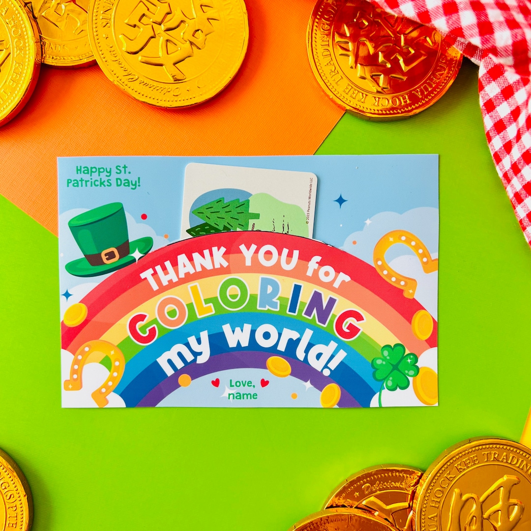 St Patricks Day Gift Card Holder Printable | St Paddys Day Thank You ...