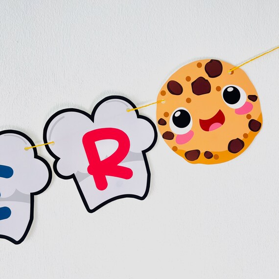 Pat a Cake Baking Birthday Banner Editable Printable/ Cooking Party ...