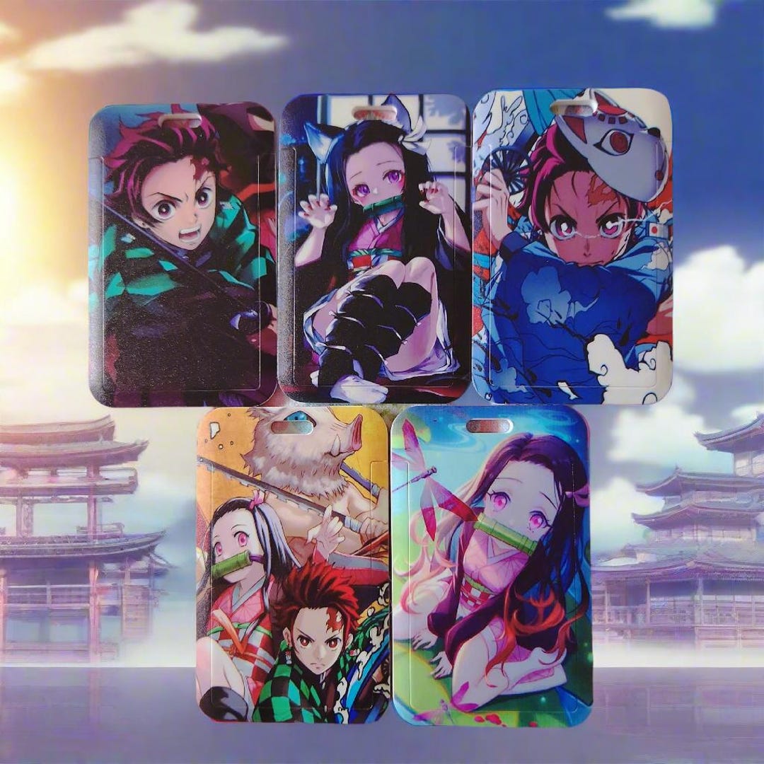 Warrior Anime ID Card Holder Badge With Lanyard - Etsy