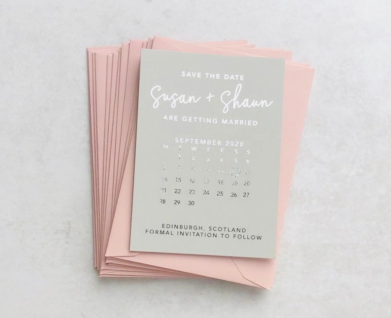 Foil Save the Date Wedding Invitation Save Our Date Vellum - Etsy