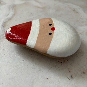 Santa Claws Pebble Painting, Santa Christmas Decor, Father Christmas ...