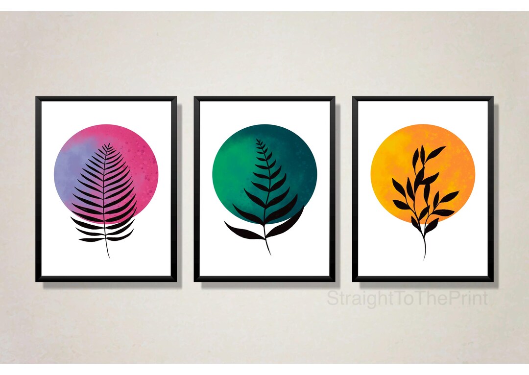 3 PRINT SET! Leaf Branch A5, A4 & A3 Art Print, Set of 3, Print Set ...