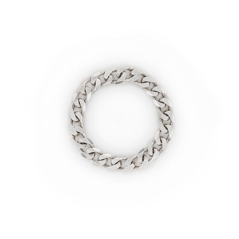 Sterling Silver Chain Ring With Flexible Links 925 Sterling - Etsy