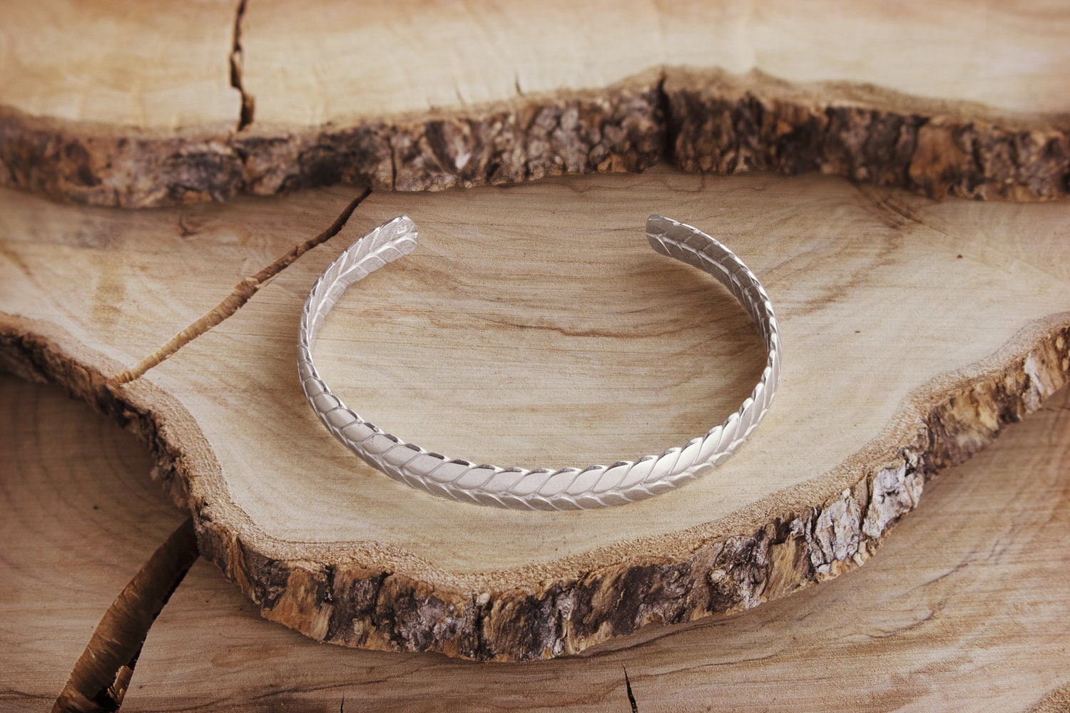 Solid Silver, Geometric Patterned Bracelet, Solid Silver Oval Bangle ...