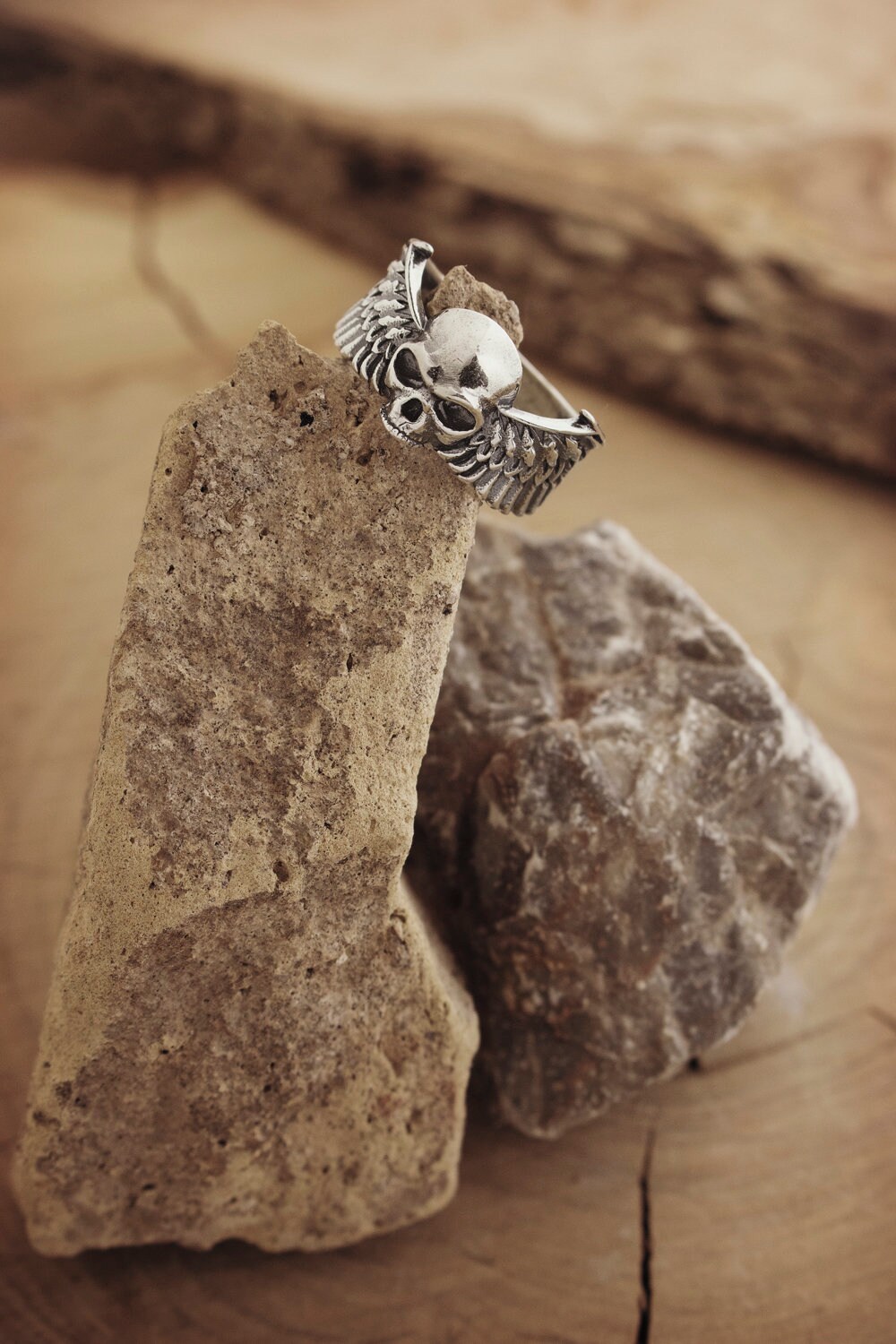 Solid Silver Skull Ring 925 Sterling Silver Unisex Band - Etsy