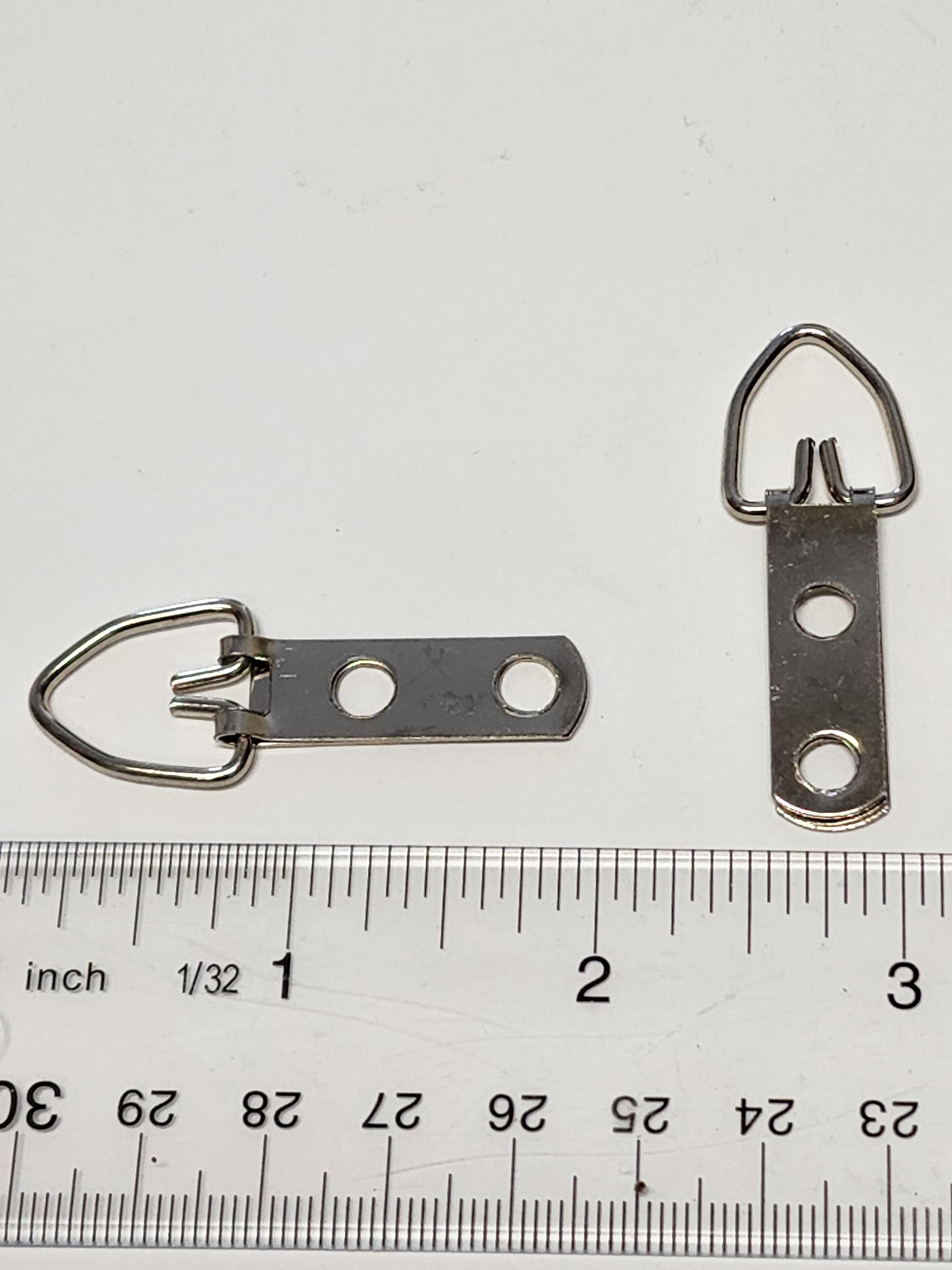 20 D Ring Strap Hangers U Picture Framing, 2 Hole, With/without Screws ...