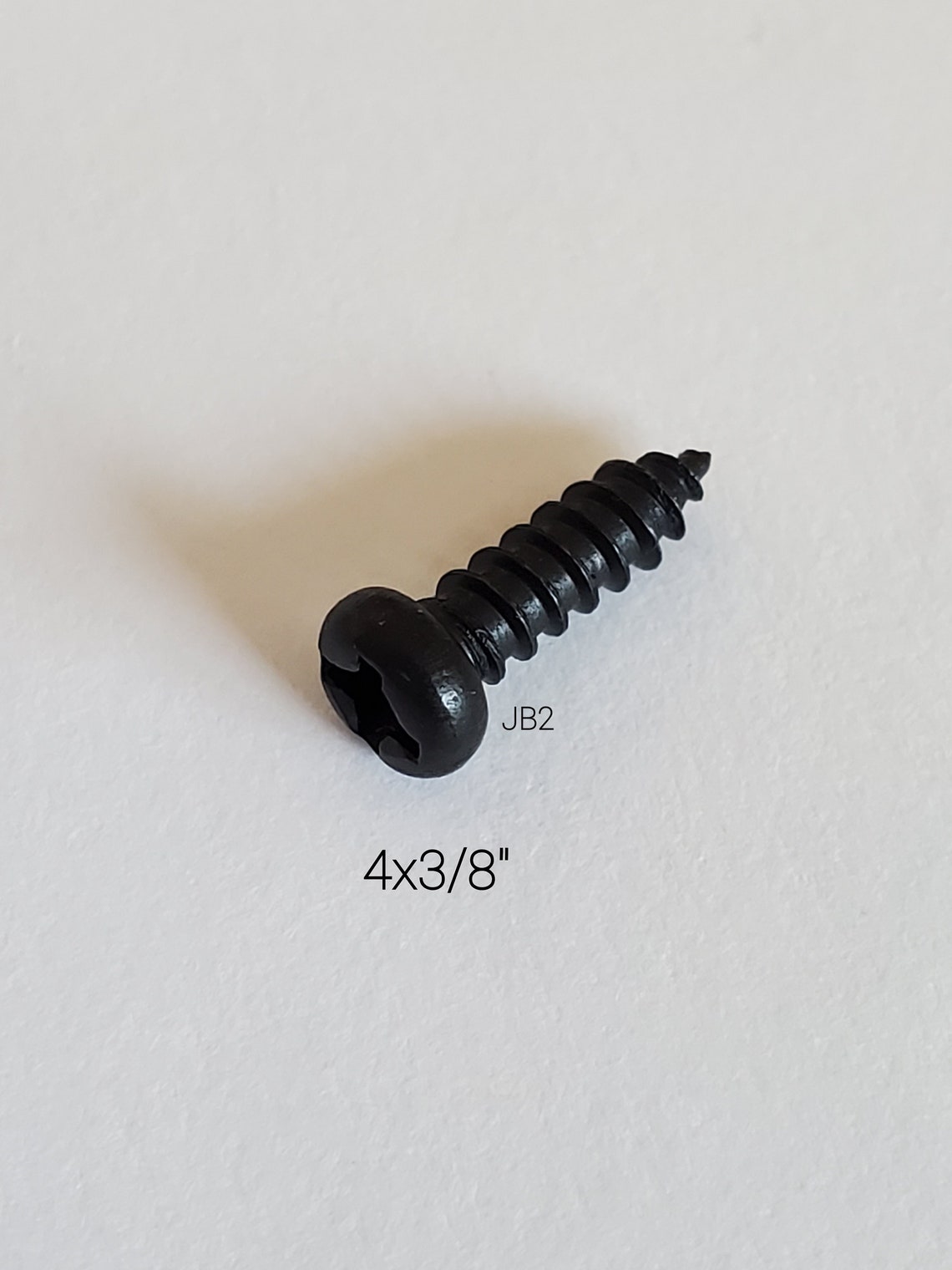 100 Pack 4 X 3/8 Small Black Round Head Screws - Etsy