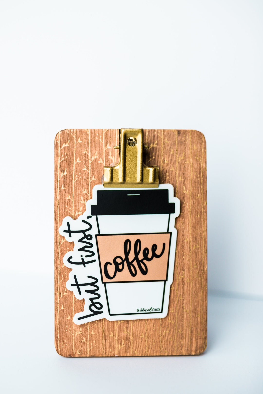 But First Coffee 3'' Die-cut Sticker Coffee Sticker - Etsy Singapore