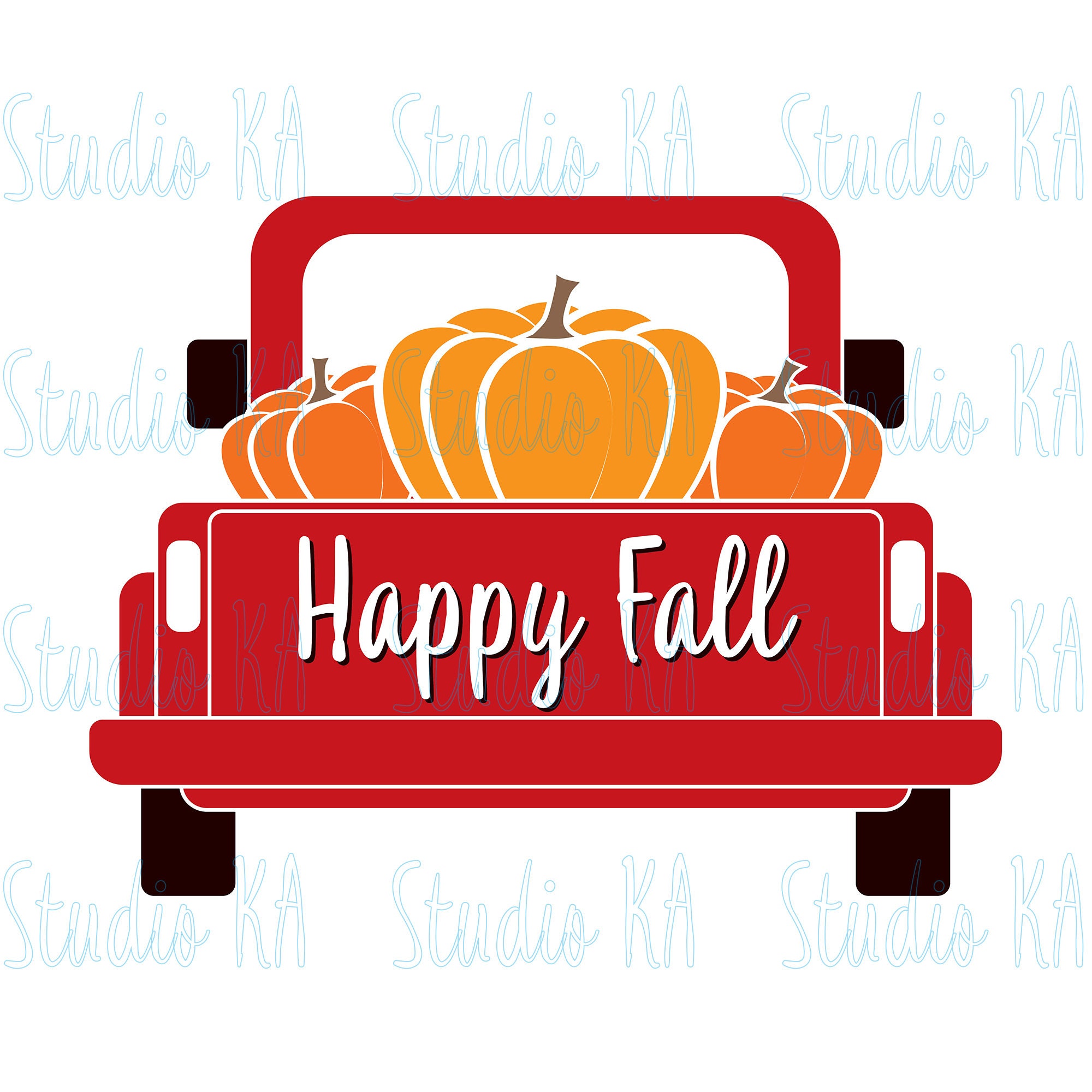 Pumpkin Truck Svg, Fall Truck Svg, Thanksgiving Truck Svg Files Vintage ...