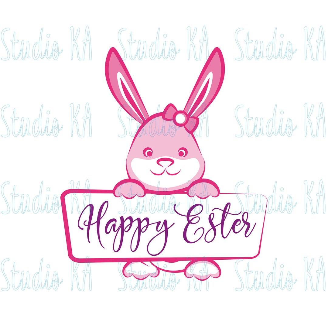 Easter Bunny Svg, Easter Bunny for Girl Shirt, Girls Easter Svg Cut ...
