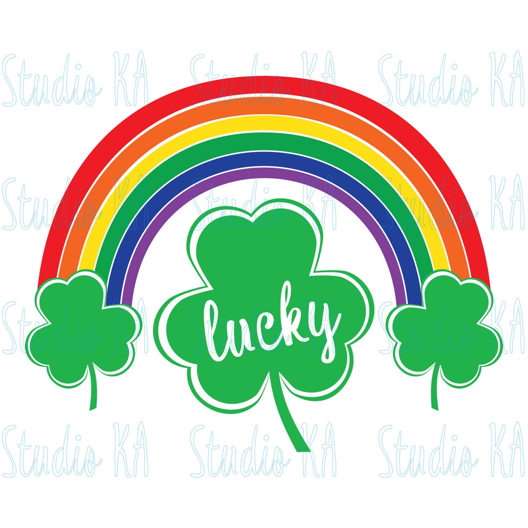 Rainbow St Patricks Svg, Rainbow Svg, Luck of the Irish Svg, Lucky ...