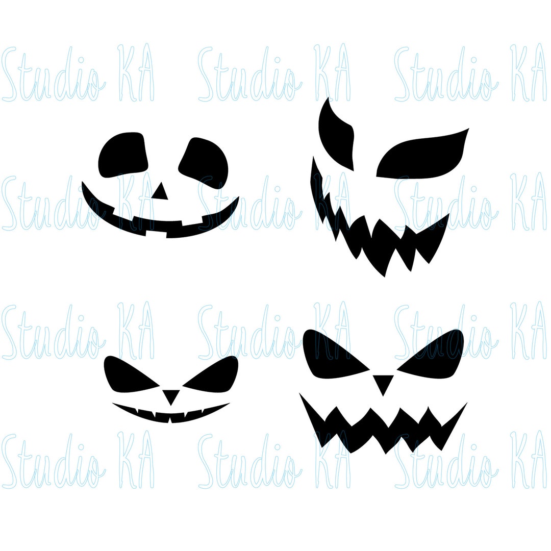 Jack O Lantern Face Svg File, Halloween Faces Cricut Svg, Ghost Svg - Etsy