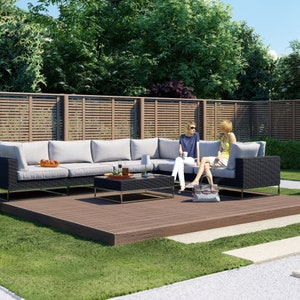 Outdoor Wooden Decking Base Kit - 4x2 Timbers - Pressure Treated - Etsy UK