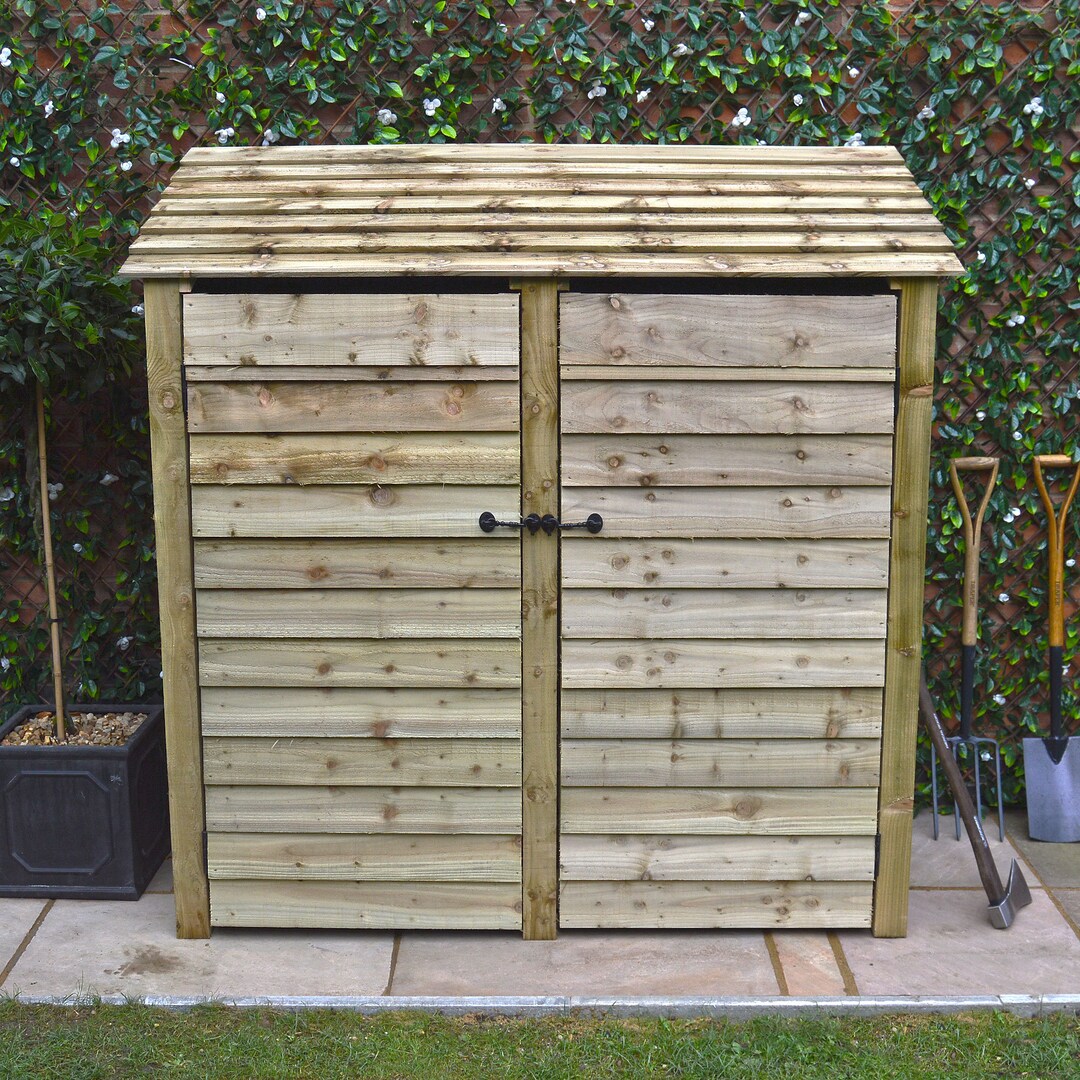 Outdoor Wooden Log Store 6ft Tall X 6ft Wide Hambleton - Etsy