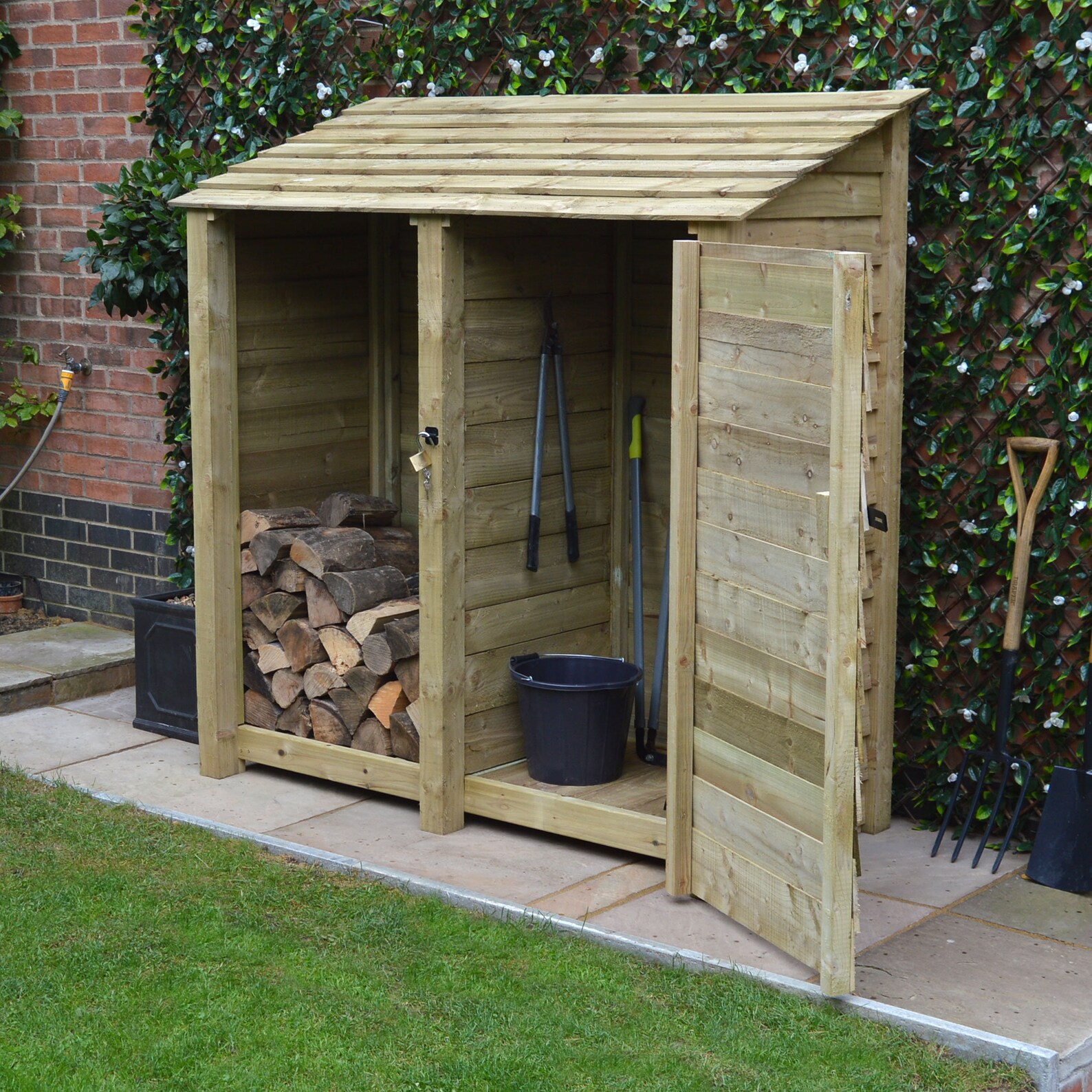Wooden Garden Tool Storage Box Organiser 6ft Wide - Etsy UK